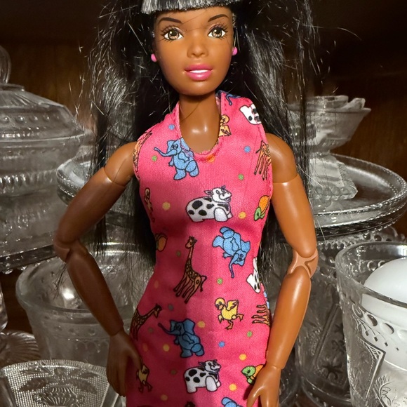 Toys | Ooak Vintage Christie Barbie Rebodied Muscular Articulated Body ...